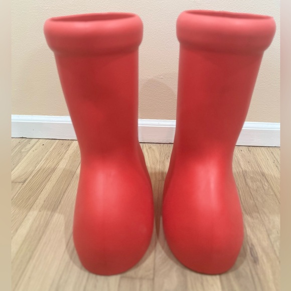 Mschf | Shoes | Mschf Big Red Boots | Poshmark